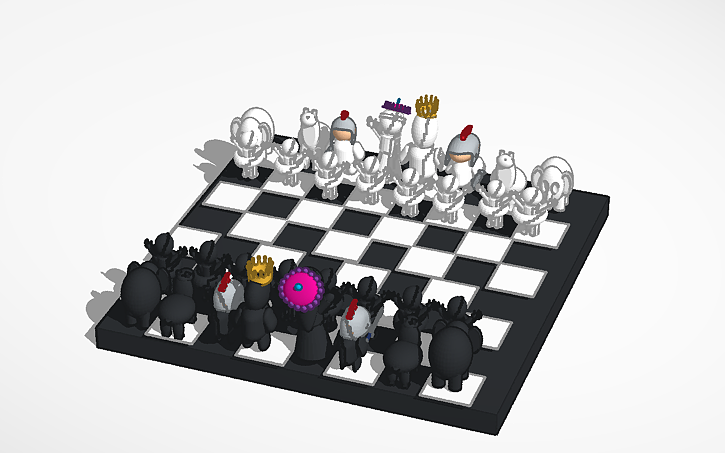 3D design Chess - Tinkercad