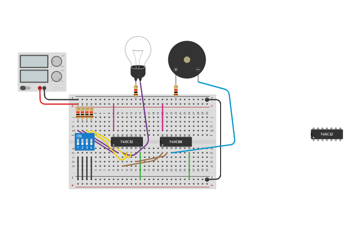 Circuit design LAB TASK 1 : REAL LIFE SCENARIO BASED PROBLEM CIRCUIT - Tinkercad