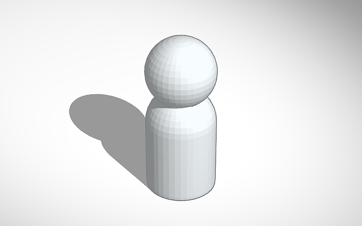 3D design small game figure - Tinkercad
