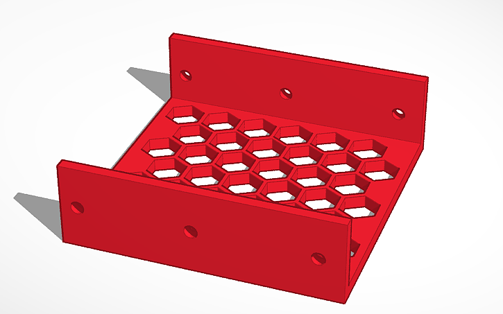 3D design Honeycomb Wall (65x65) - Tinkercad