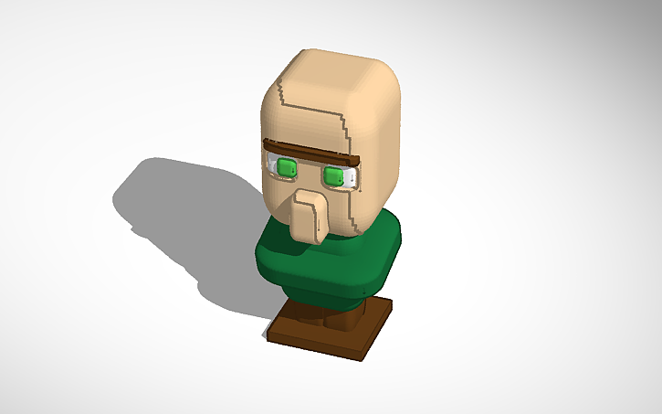 3D design Minecraft Villager - Tinkercad