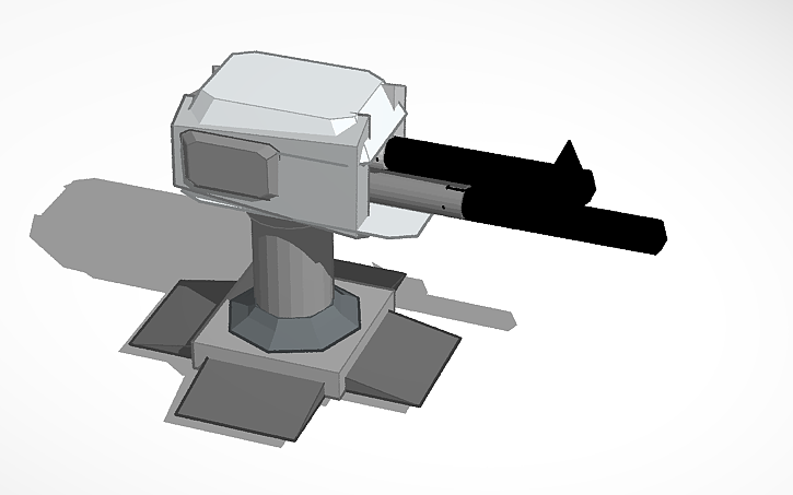 3D design turret from tds - Tinkercad