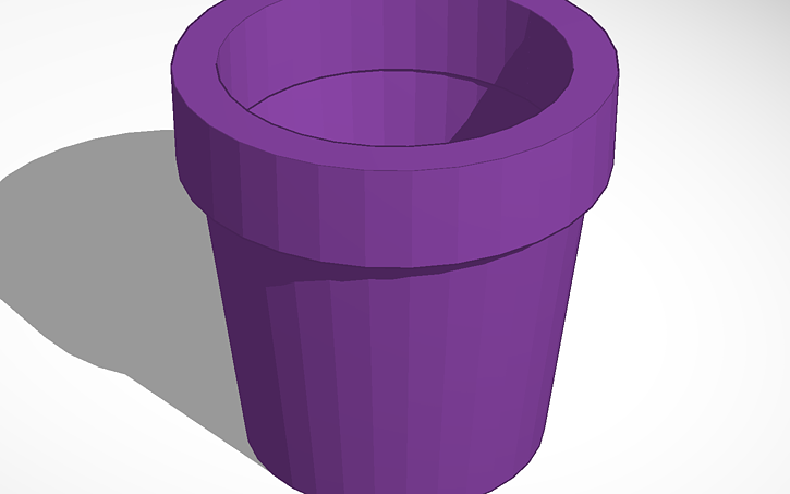 3D design Flower pot - Tinkercad