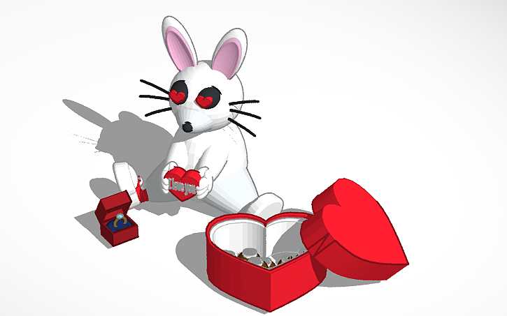 3D design valentines day - Tinkercad