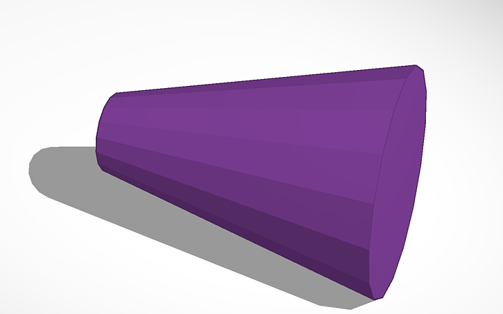 3D design Truncated cone - Tinkercad