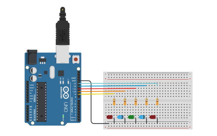 Circuit design desafio 3 - Tinkercad
