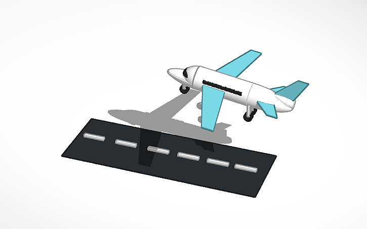 3D design Aeroplane - Tinkercad