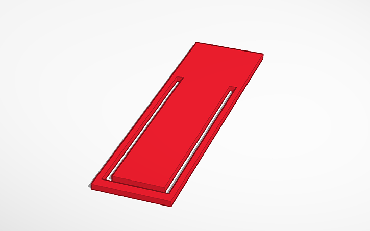 3D design Bookmark Template - Tinkercad