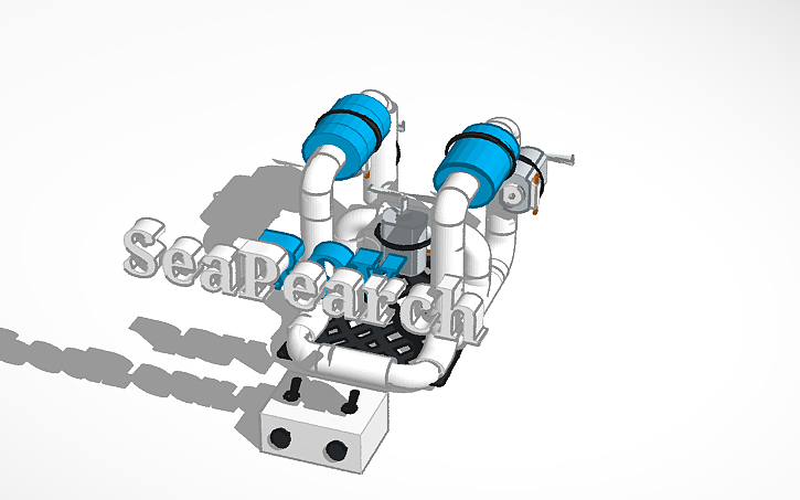 3D design ROV. Seaperch - Tinkercad