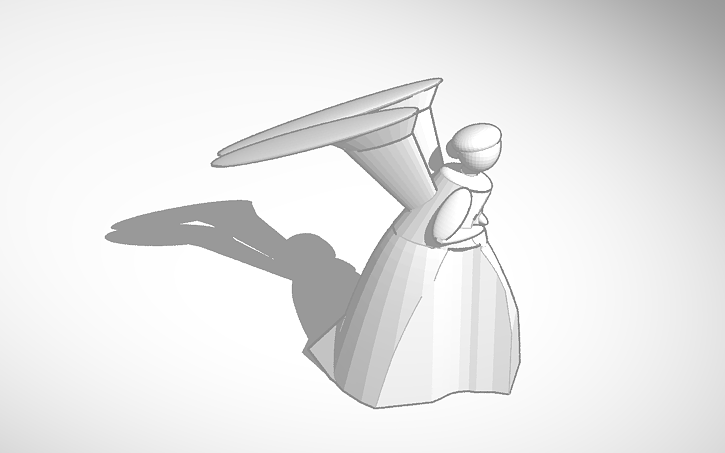 3D design Ángel de la anunciación | Tinkercad