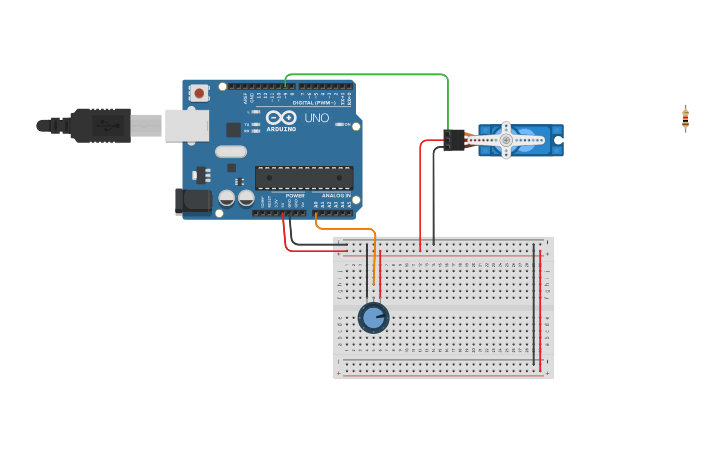 Circuit design Activity 6: Control a Servo Motor using Potentiometer ...