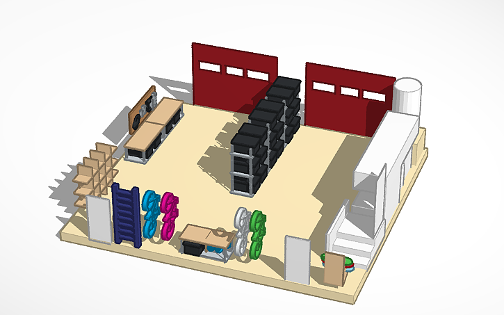 3D design Garage renovations - Tinkercad