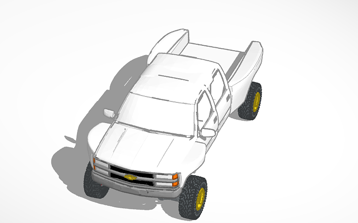 3D design 1994 Chevy Silverado K3500 Prerunner - Tinkercad
