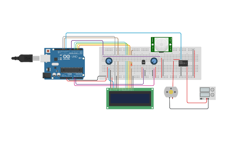 Circuit design Lab1 sensor de temperatura - Tinkercad