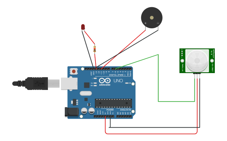Circuit design SMART HOME - Tinkercad