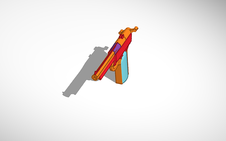 3D design mars automatic pistol - Tinkercad