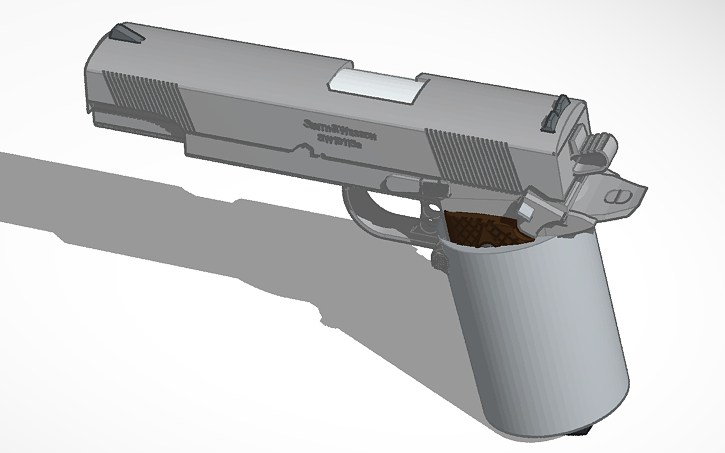 3D design LEGO Compatible Pistol - Tinkercad