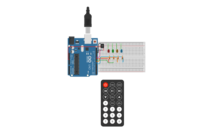 Circuit design IR sensor - Tinkercad