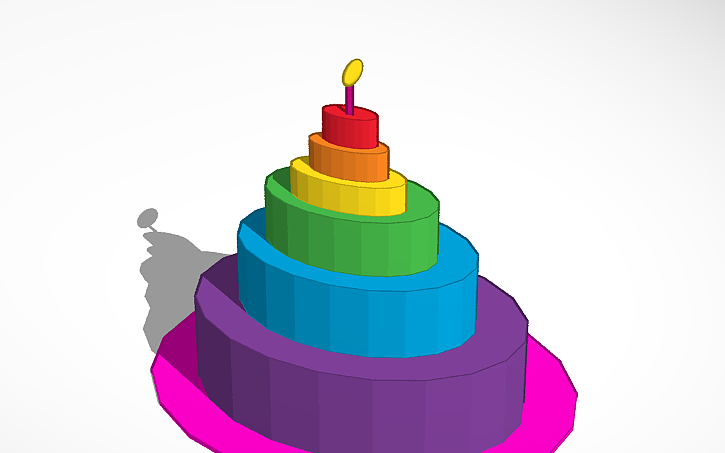 3d Design Cake Tinkercad
