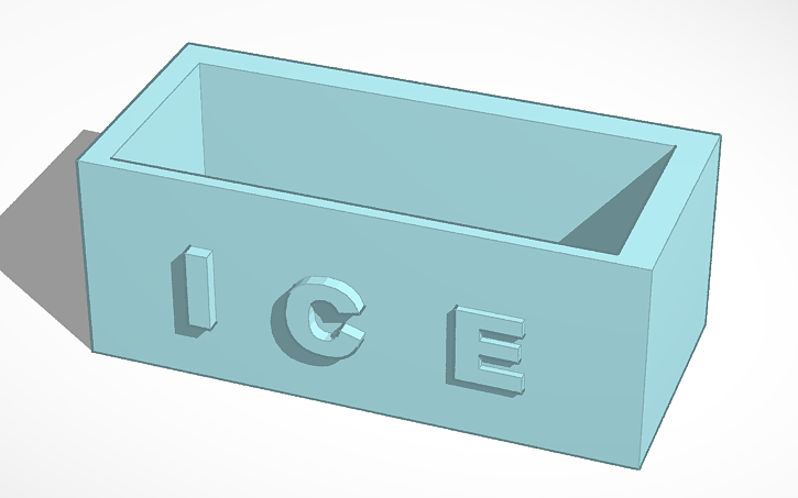 3D design Ice Box - Tinkercad
