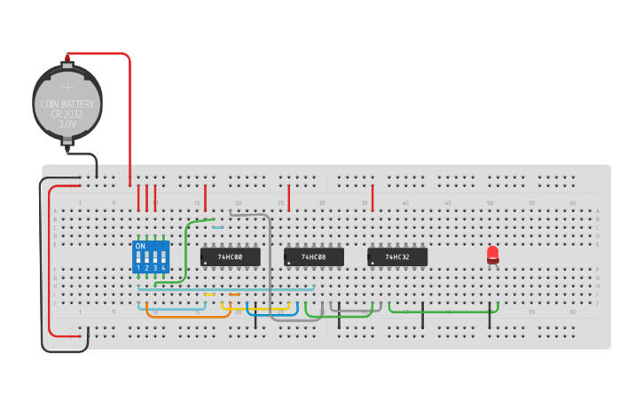 Circuit design Ejercicio 1 | Tinkercad