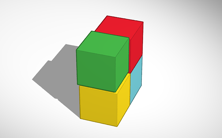 3D design Windows logo - Tinkercad