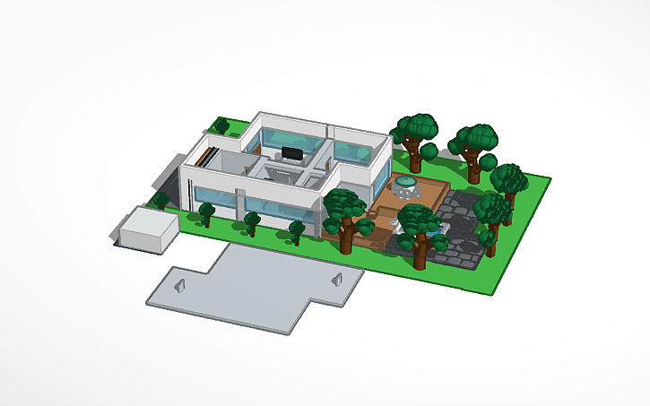 3D design Modern House | Tinkercad