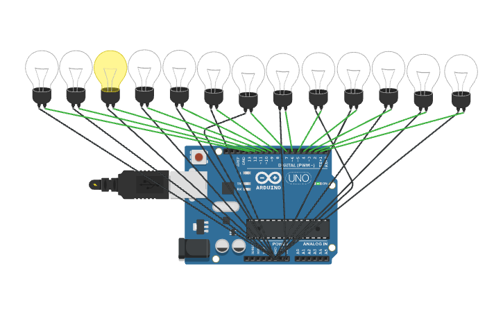 Circuit Design Lights Tinkercad