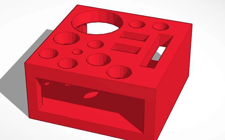 3D design makeup brush holder - Tinkercad