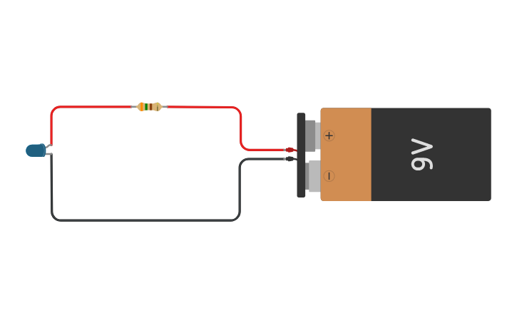 Circuit design Circuito simple - Tinkercad