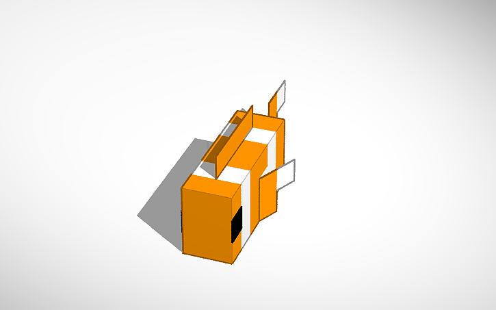 3D design Tropical fish minecraft - Tinkercad