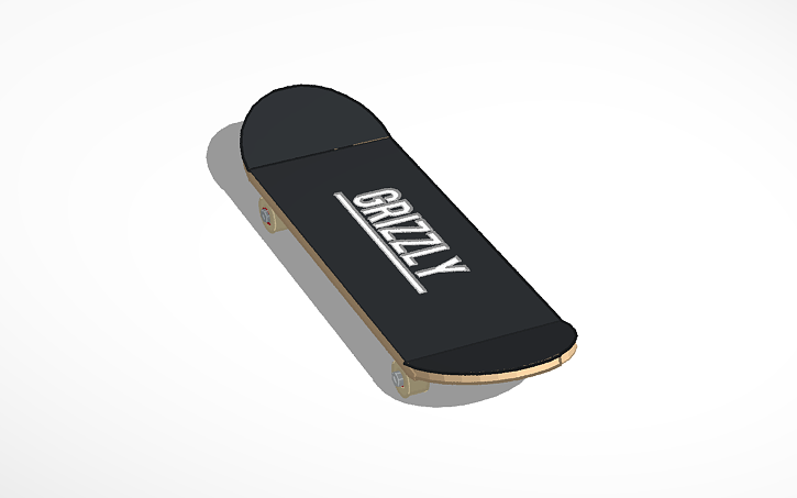 3D design skateboard - Tinkercad