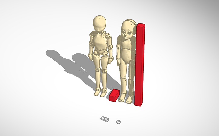 3D design Ball jointed doll Scales 1／6b - Tinkercad