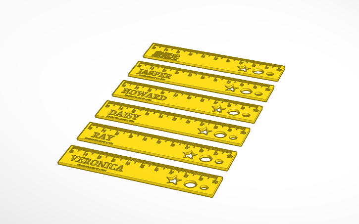 3D design 20190719SC all ruler - Tinkercad