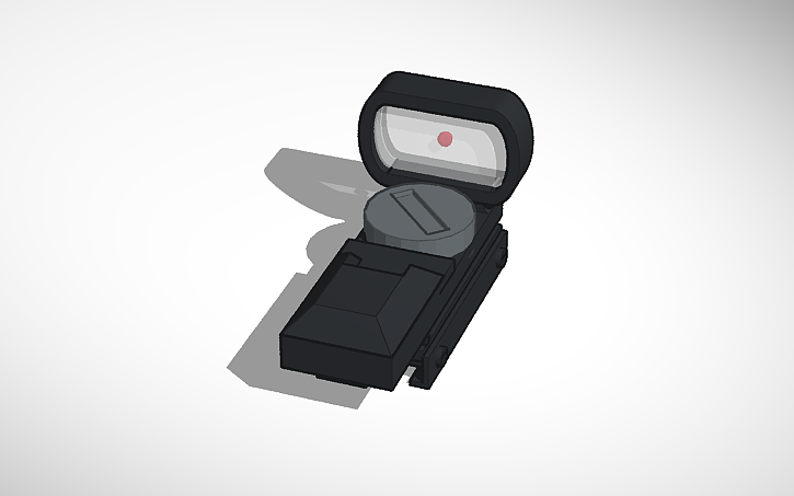3D design Red dot scope PUBG | Tinkercad