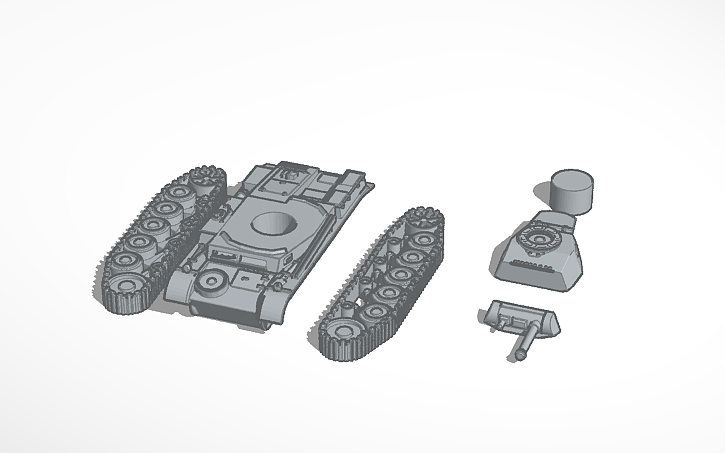 3D design Panzer II - Tinkercad