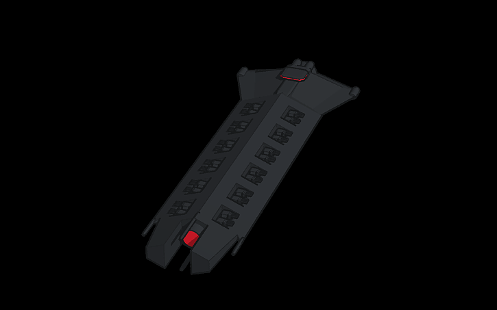 3D design Peltast-Class Heavy Cruiser - Tinkercad