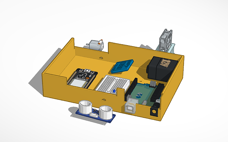 3D design greenhouse arduino part 1 - Tinkercad
