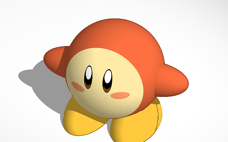 3D design Waddle Dee (But Posable) - Tinkercad