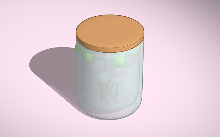 3d Design Jar Of Dango Tinkercad