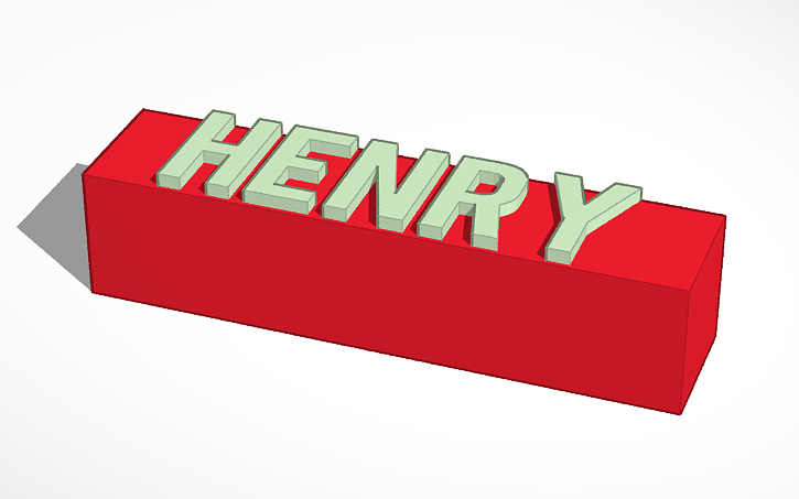 3D design henry | Tinkercad