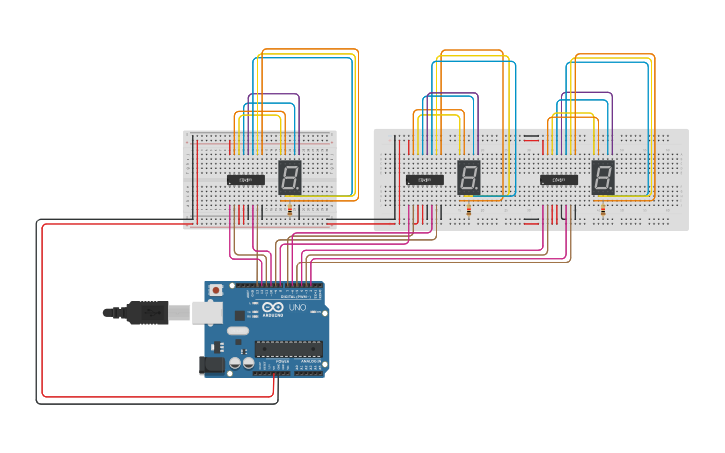 Circuit design EE312 Assignment 2 Task 2 - Tinkercad