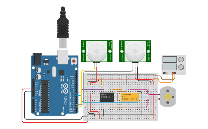 Circuit Design Sensor Pir 2 Tinkercad