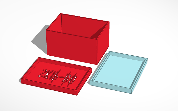 3D design Skip-Bo Deck Box - Tinkercad