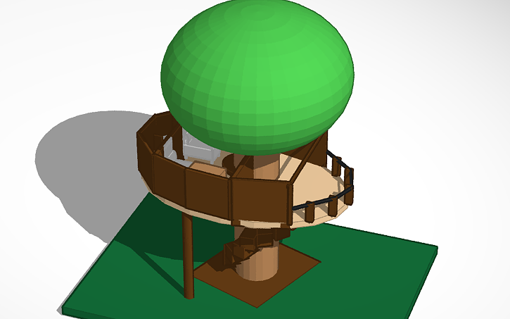 3D design treehouse - Tinkercad