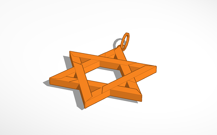 3D design Star-David-v3 - Tinkercad