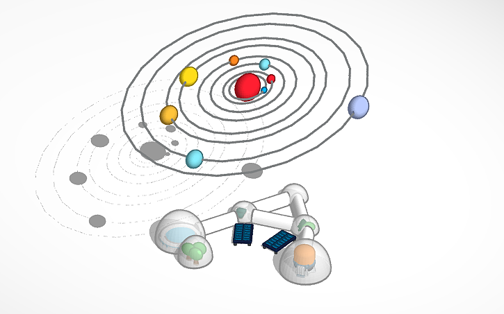 3D design moon base elina engman base in space - Tinkercad