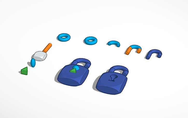 3D design Lock | Tinkercad