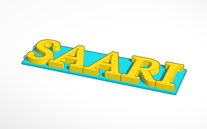 3D design SEBASTIAN SAARI - Tinkercad
