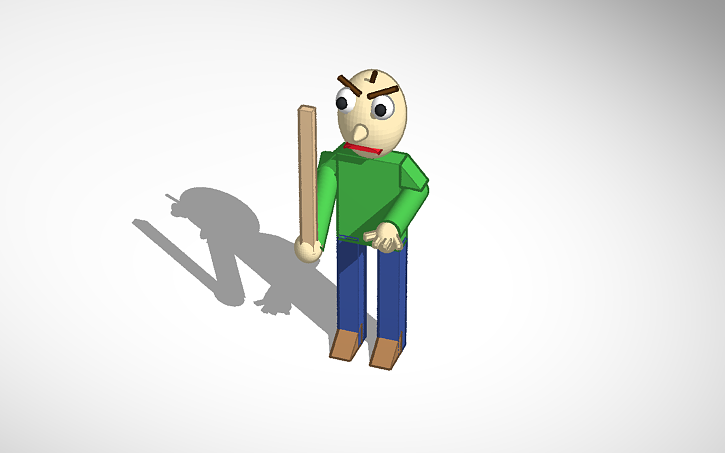 3D design baldi (angry) | Tinkercad